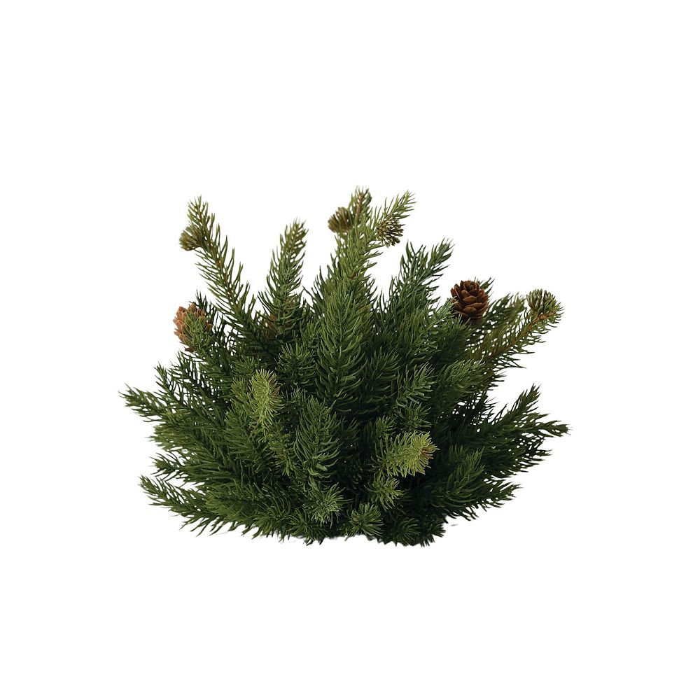 Haven Living 8" Artificial White Spruce Half Orb