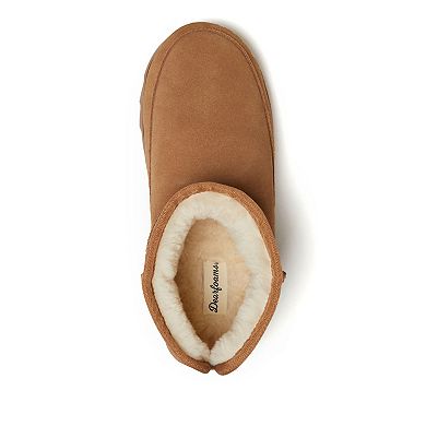 Dearfoams Gretchen Women's Suede Ankle Boot Slippers