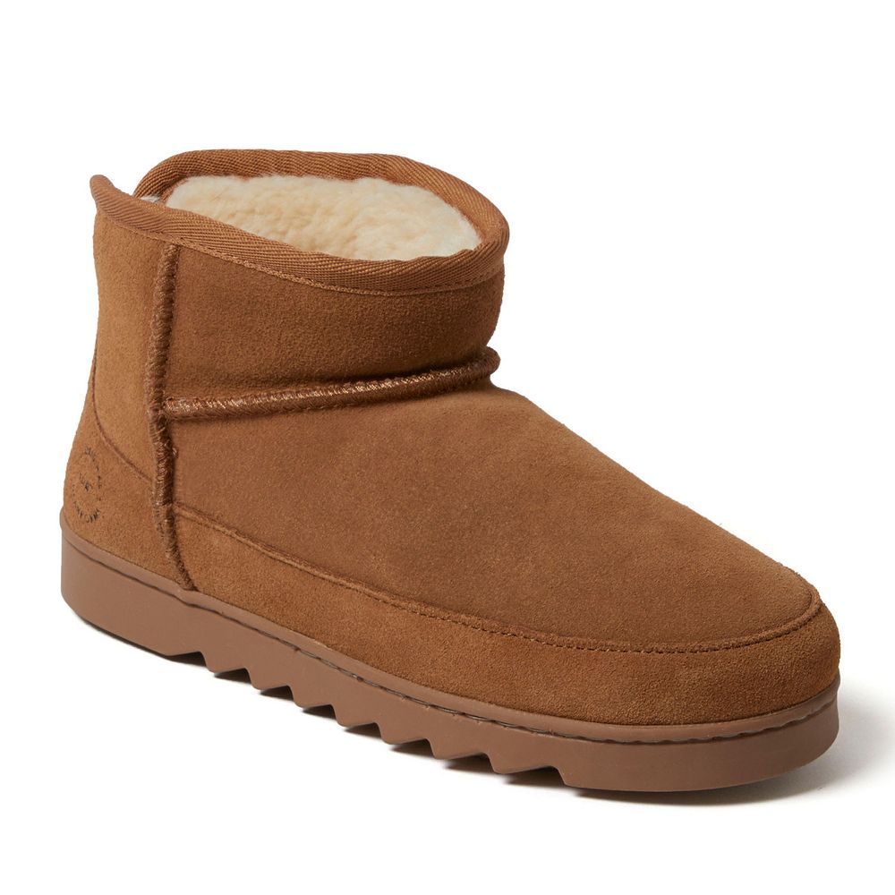 Dearfoams Gretchen Women's Suede Ankle Boot Slippers