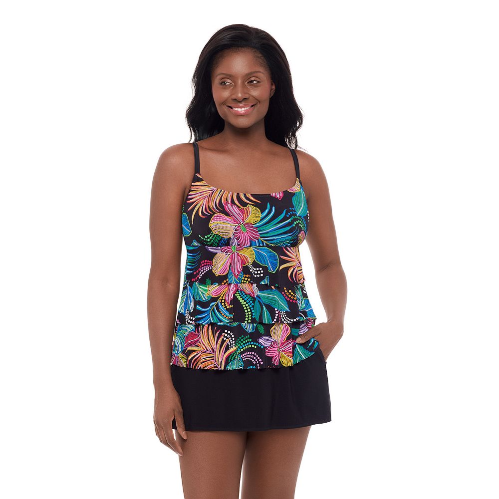 Women's Great Lengths Faux Ruffle Skirtini One-Piece Swimsuit