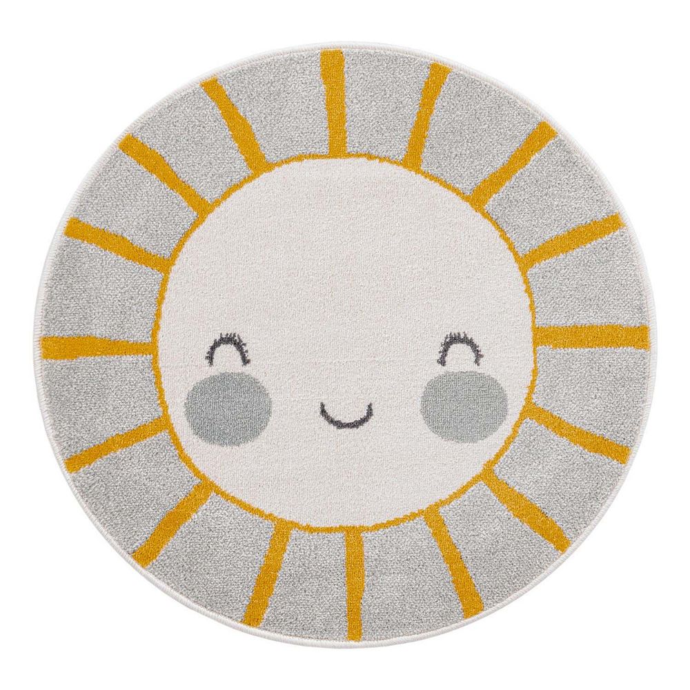 Unique Loom Smiling Sunshine Whimsy Kids Rug