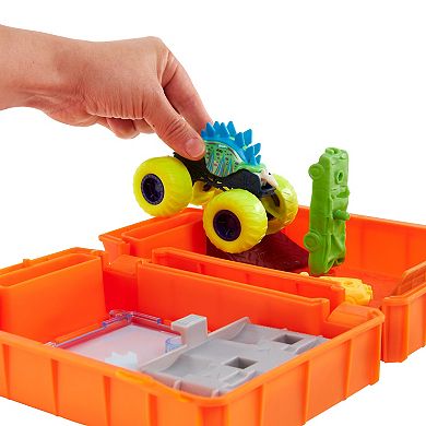 Hot Wheels Monster Trucks Fuel N’ Go Playset - Motosaurus Toy Truck & 2 ...