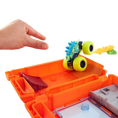 Hot Wheels Monster Trucks Fuel N’ Go Playset - Motosaurus Toy Truck & 2 ...