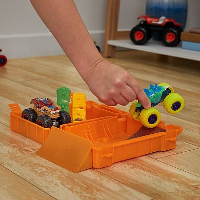 Hot Wheels Monster Trucks Fuel N’ Go Playset - Motosaurus Toy Truck & 2 ...