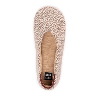 MUK LUKS 2-Pair Women's Travel Ballerina Slippers