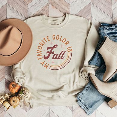 My Favorite Color Is Fall Circle Sweatshirt