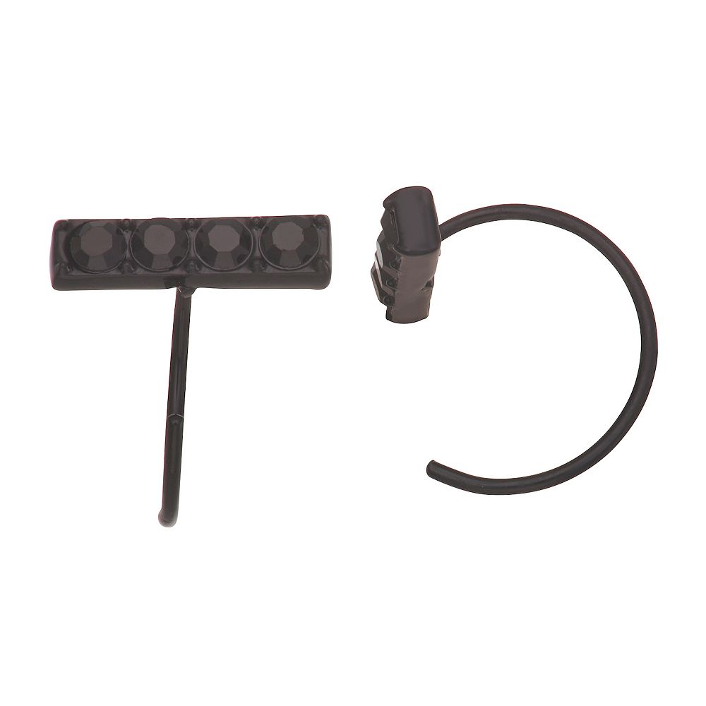 Simply Vera Vera Wang Jet Black Stone Floater Earrings