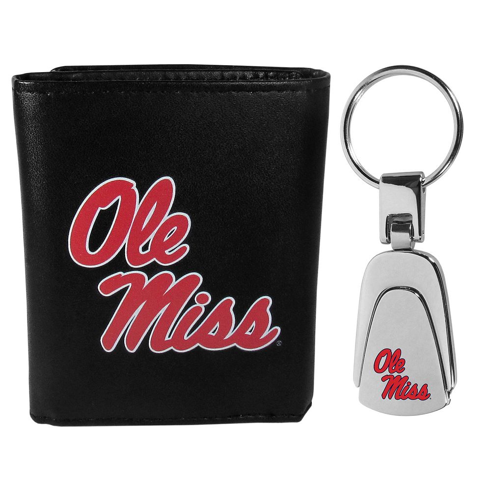Ole Miss Rebels Tri-Fold Wallet & Keychain