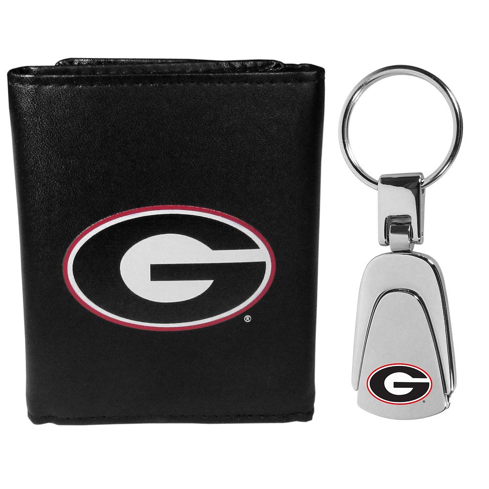 Georgia Bulldogs Tri-Fold Wallet & Keychain