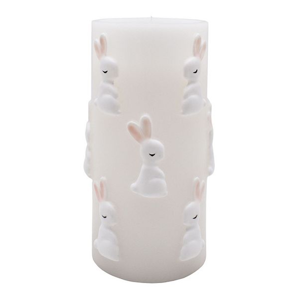 Celebrate Together™ Easter Small Embossed Bunnies LED Pillar Candle