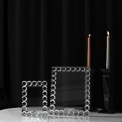 Octagon Crystal Picture Frame 8x10