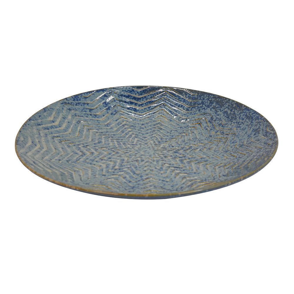 Sandy Blue Decorative Display Plate Table Decor