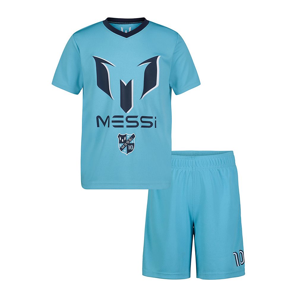 Boys 8-20 Messi 2-pc. Essential Big Icon Jersey Shirt & Shorts Set