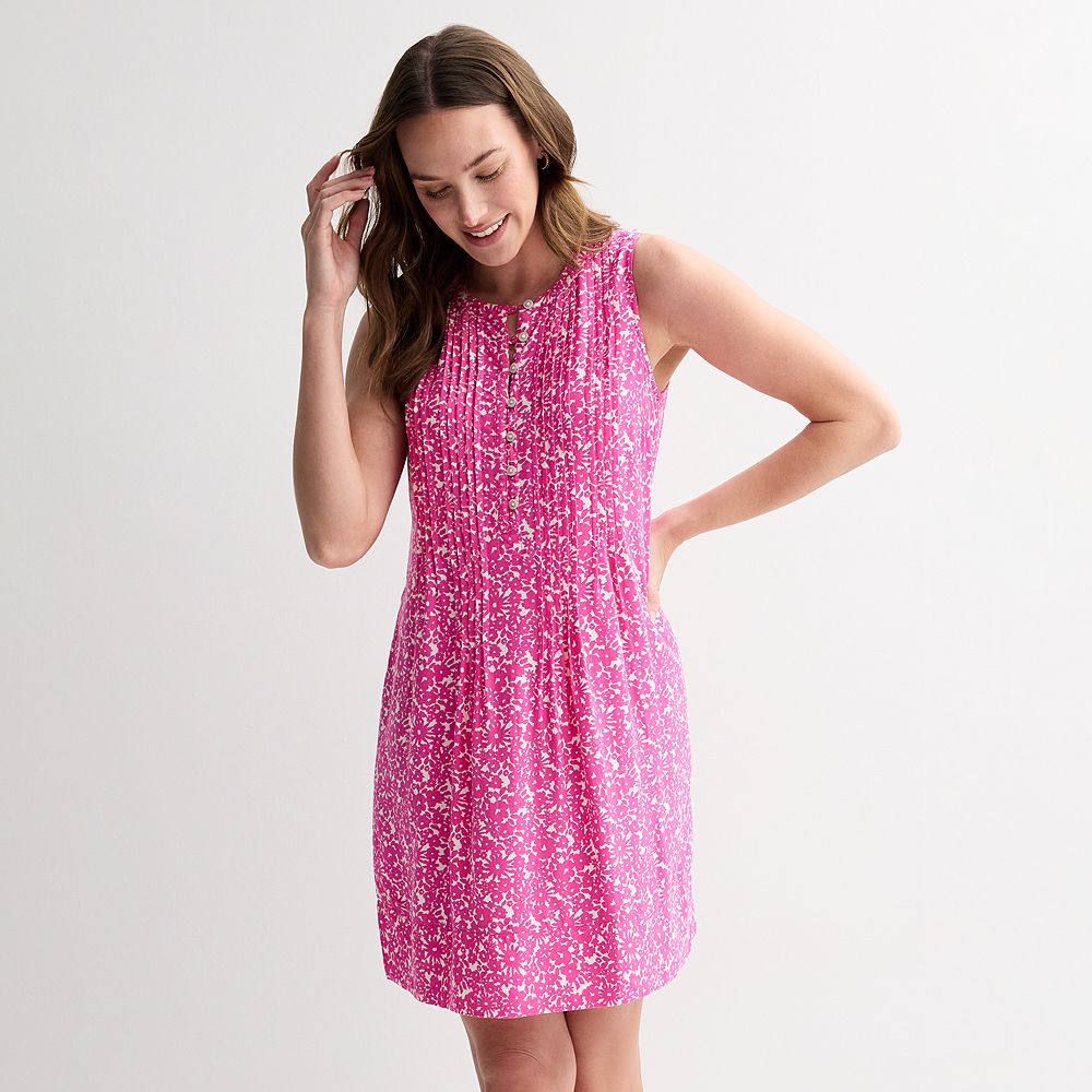Women's Sonoma Goods For Life® Sleeveless Pintuck Dress