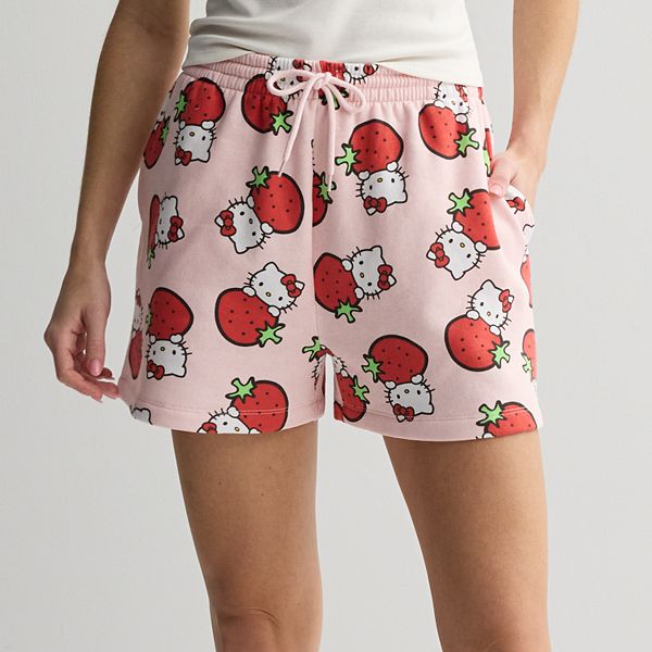 Juniors' Hello Kitty All Over Print Shorts