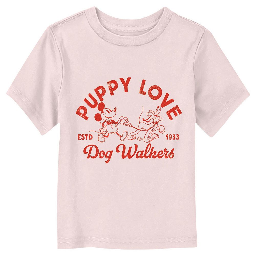 Mickey Mouse Puppy Love Dog Walkers Toddler Tee