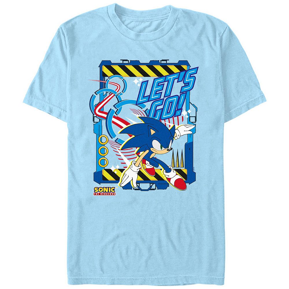 Men's Sonic The Hedgehog Let's Go Graphic Tee