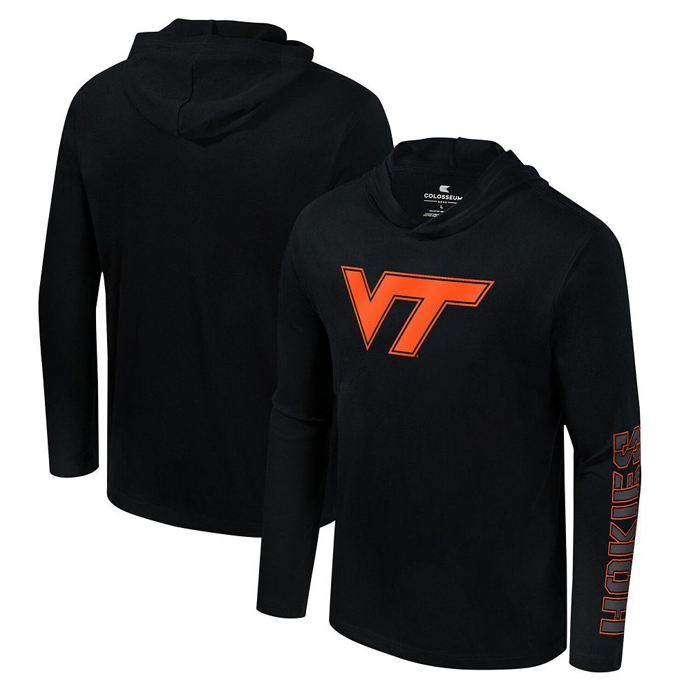 Men's Colosseum Black Virginia Tech Hokies Color Pop Active Blend 2-Hit ...