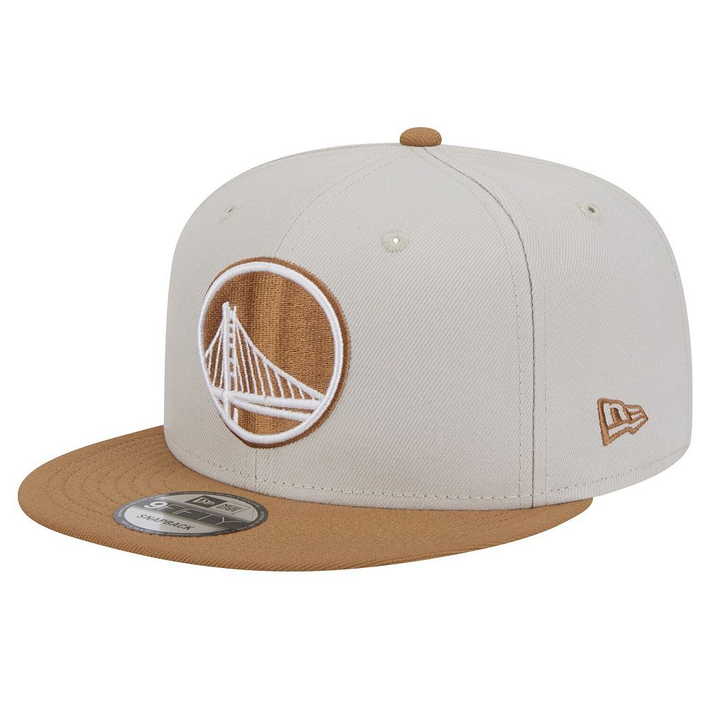 Men's New Era Cream/Tan Golden State Warriors Color Pack 2-Tone 9FIFTY ...