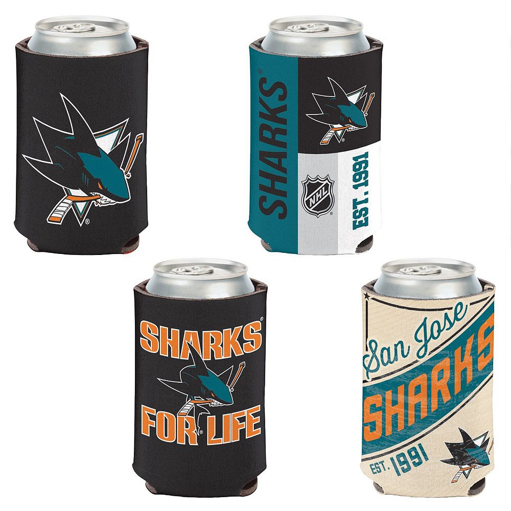 WinCraft San Jose Sharks 4-Pack 12oz. Can Cooler Set