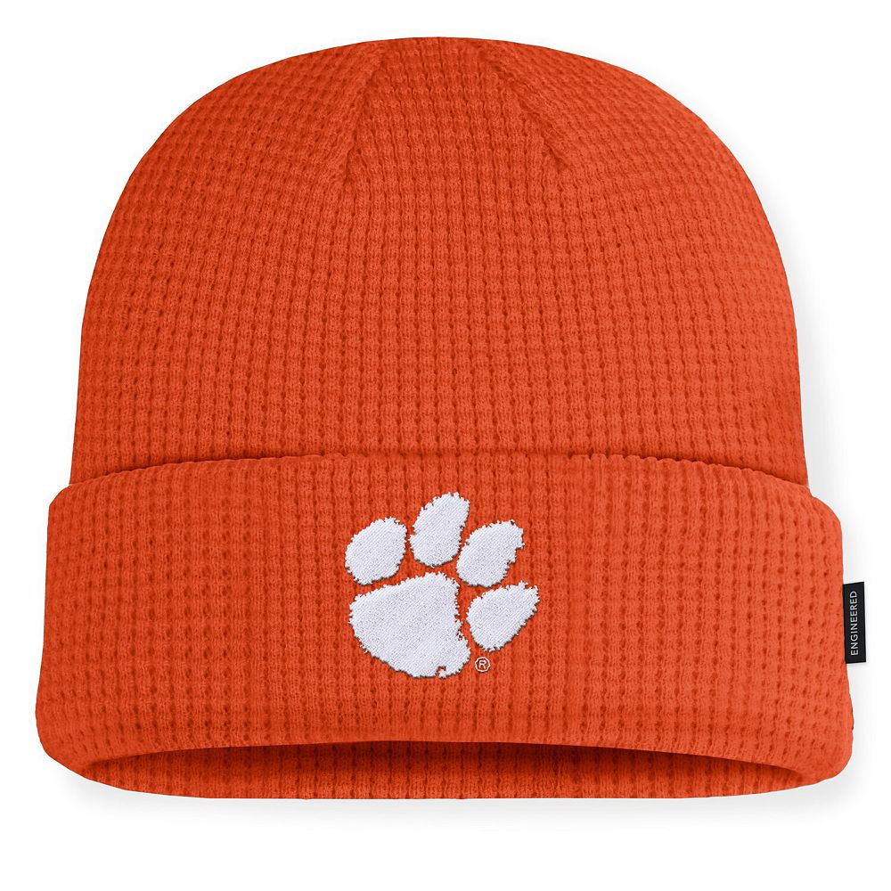 Men's Nike Orange Clemson Tigers On-Field Terra Waffle Cuffed Knit Hat
