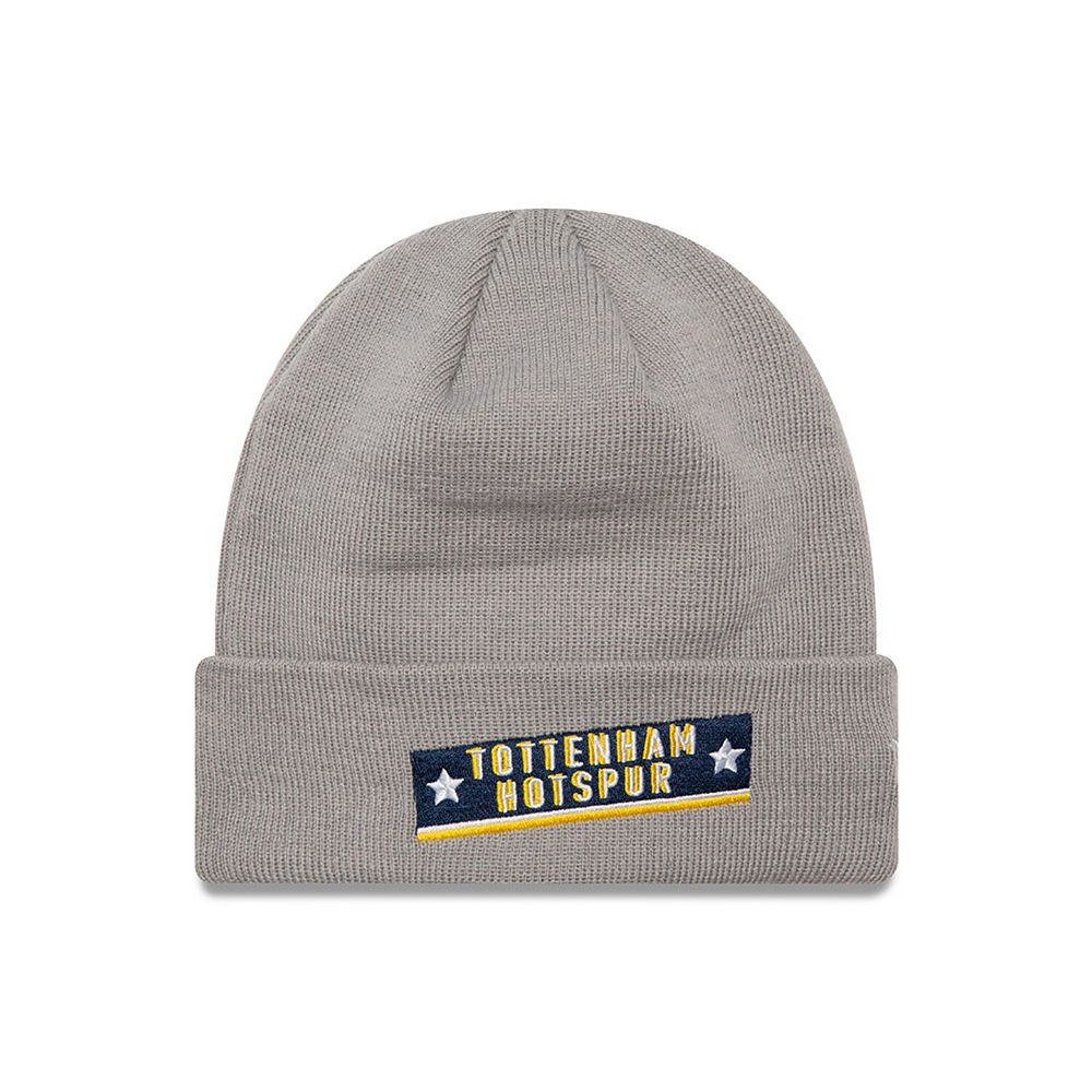 Men's New Era Gray Tottenham Hotspur Graphic Cuffed Knit Hat