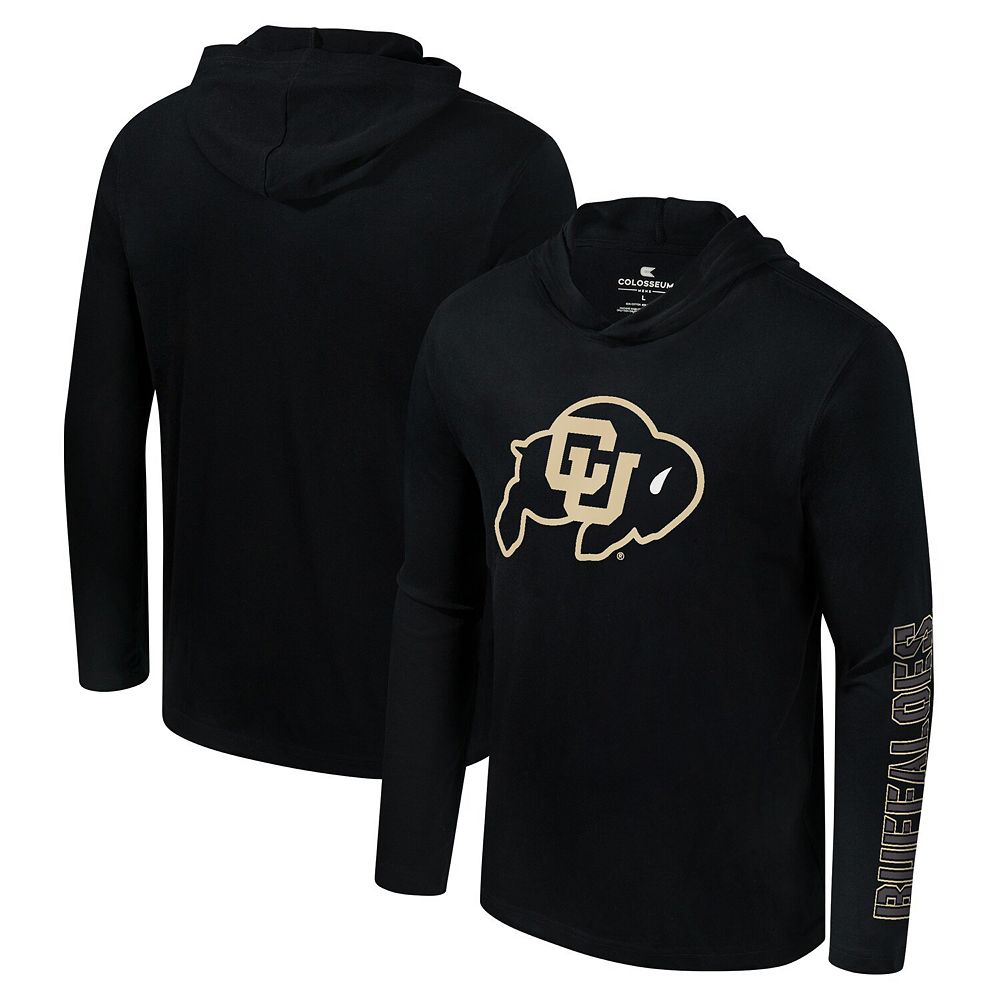 Men's Colosseum Black Colorado Buffaloes Color Pop Active Blend 2-Hit ...