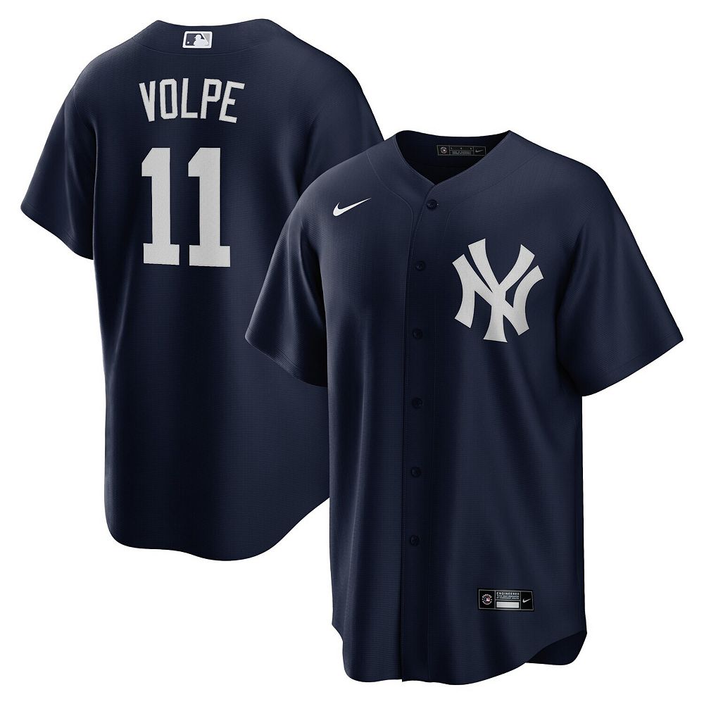 Men's Nike Anthony Volpe Navy New York Yankees Big & Tall Alternate ...