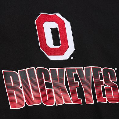 Men's Mitchell & Ness Black Ohio State Buckeyes Throwback Allover Long ...