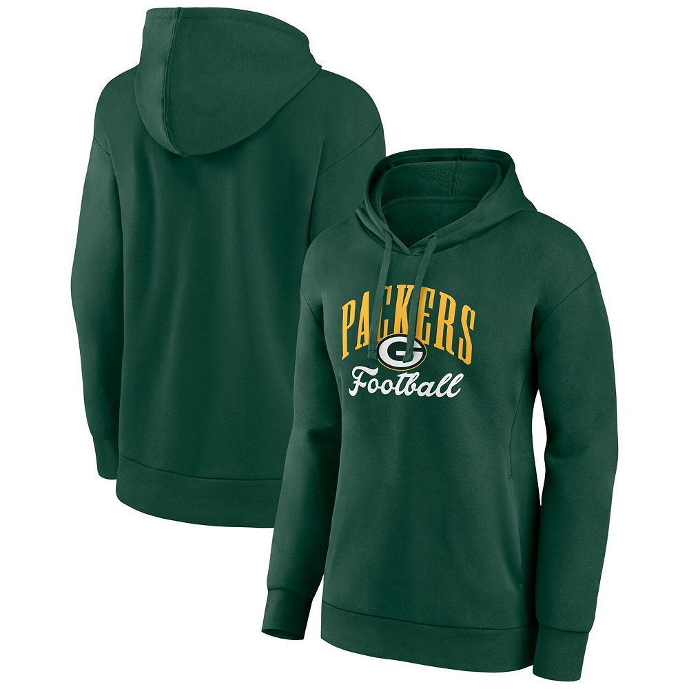 Women's Fanatics Green Green Bay Packers Team Logo Victory Script ...