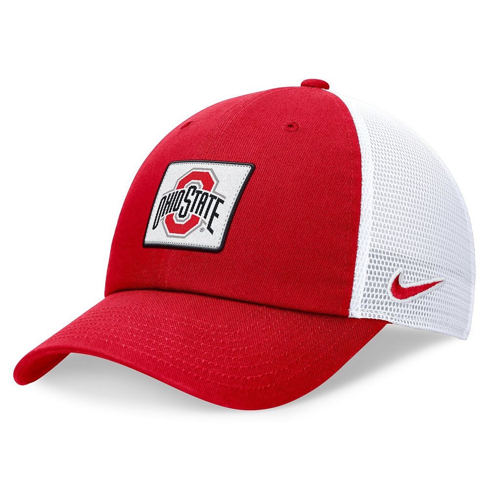 Men's Nike Scarlet/White Ohio State Buckeyes Primetime Club Trucker ...