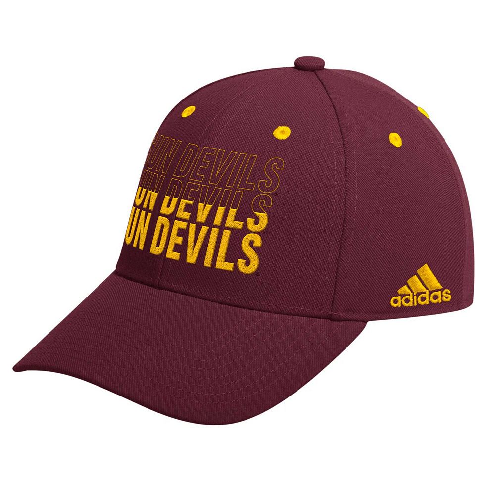 Men's adidas Maroon Arizona State Sun Devils Seasonal Half Font ...