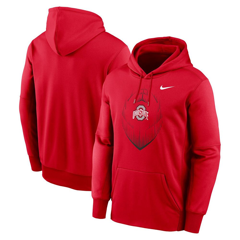 Men's Nike Scarlet Ohio State Buckeyes Football Icon Performance Fleece ...