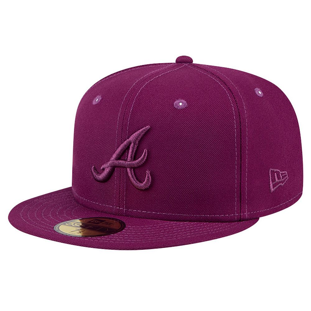Men's New Era Purple Atlanta Braves Color Pack 59FIFTY Fitted Hat