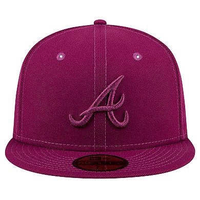 Men's New Era Purple Atlanta Braves Color Pack 59FIFTY Fitted Hat