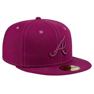 Men's New Era Purple Atlanta Braves Color Pack 59FIFTY Fitted Hat