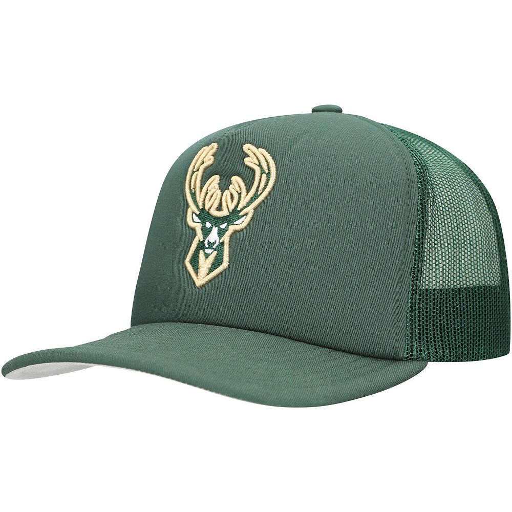 Men's Mitchell & Ness Hunter Green Milwaukee Bucks Core Evergreen OTC ...