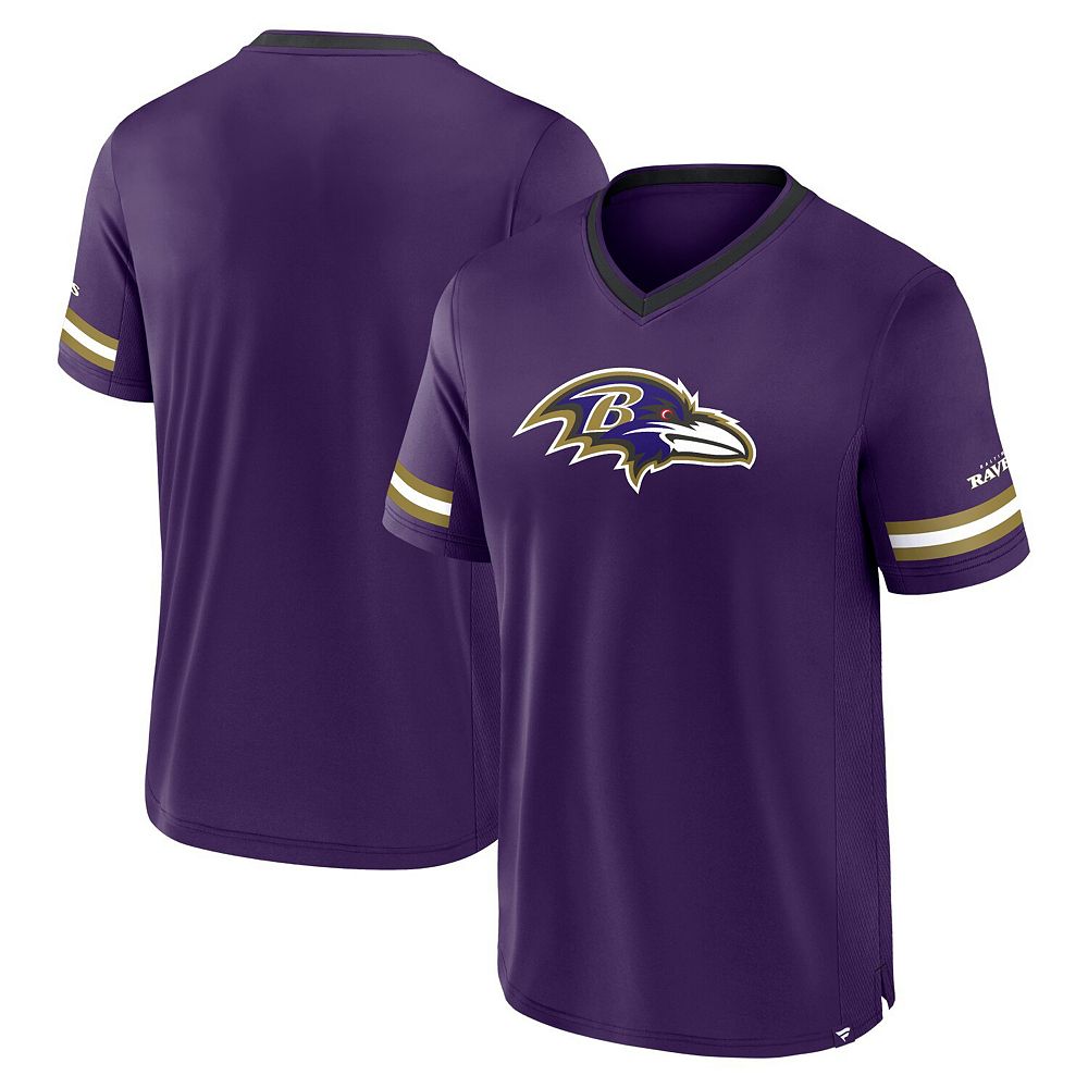 Men's Fanatics Purple Baltimore Ravens Stripe Stacking T-Shirt