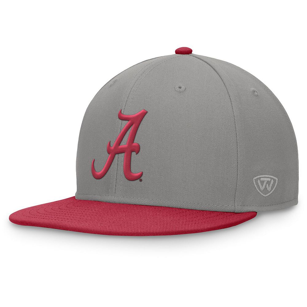 Men's Top of the World Gray/Crimson Alabama Crimson Tide Rally Two-Tone ...