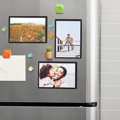 Black Magnetic Picture Frames 4x6 15 Pcs