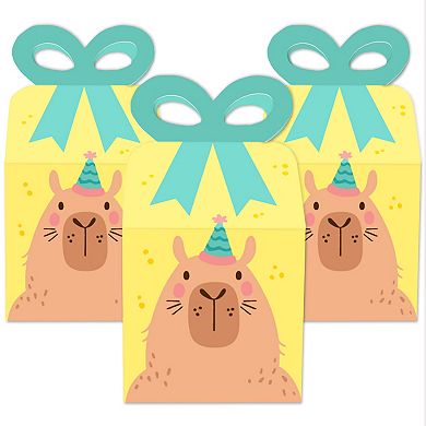 Big Dot Of Happiness Capy Birthday - Square Favor Gift Boxes - Capybara ...