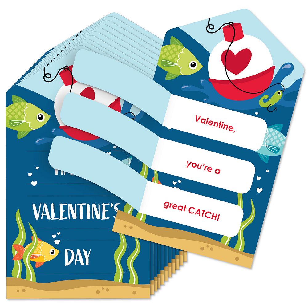 Big Dot Of Happiness Let's Go Fishing - Cards For Kids - Happy ...