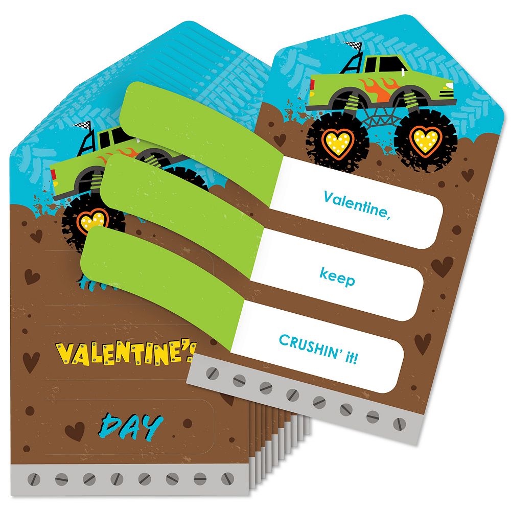 Big Dot Of Happiness Smash And Crash - Cards For Kids - Happy Valentine ...