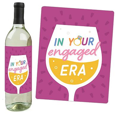 Big Dot Of Happiness Just Engaged - Colorful - Engagement Wine Bottle ...