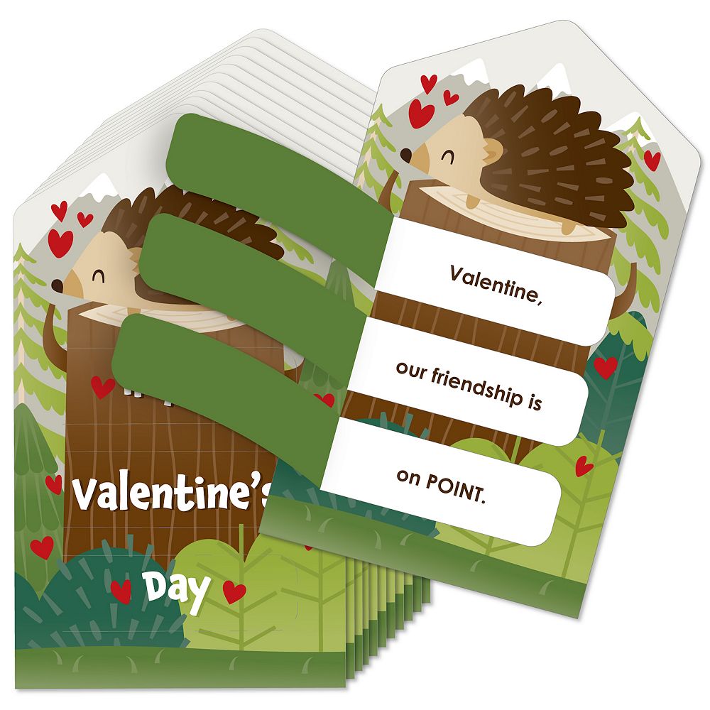 Big Dot Of Happiness Forest Hedgehogs - Cards For Kids - Happy ...