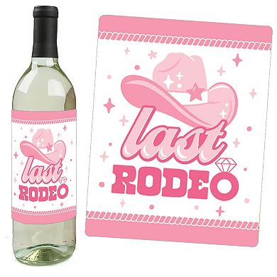Big Dot Of Happiness Last Rodeo - Cowgirl Bachelorette Party - Wine ...
