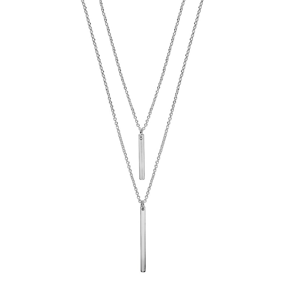 LC Lauren Conrad Multi Row Bar Necklace
