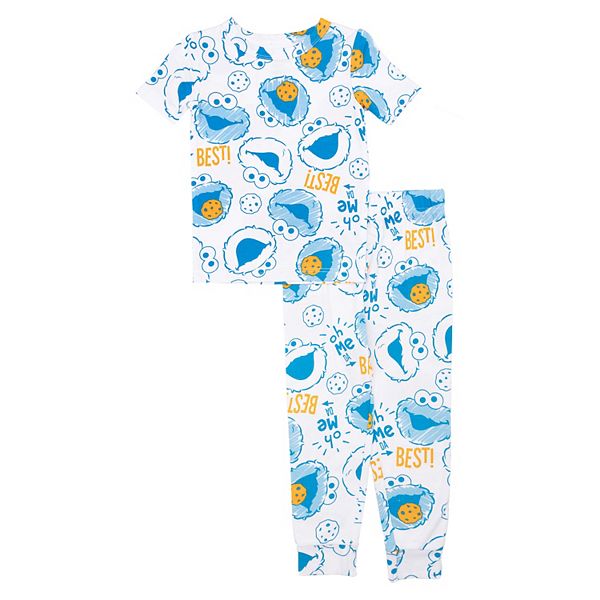Toddler Sesame Workshop Cookie Monster 2-Piece "Me Da Best" Pajama T ...