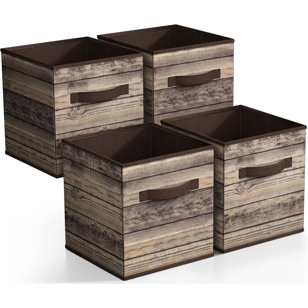 Sorbus Cube Fabric Bin 4-piece Set
