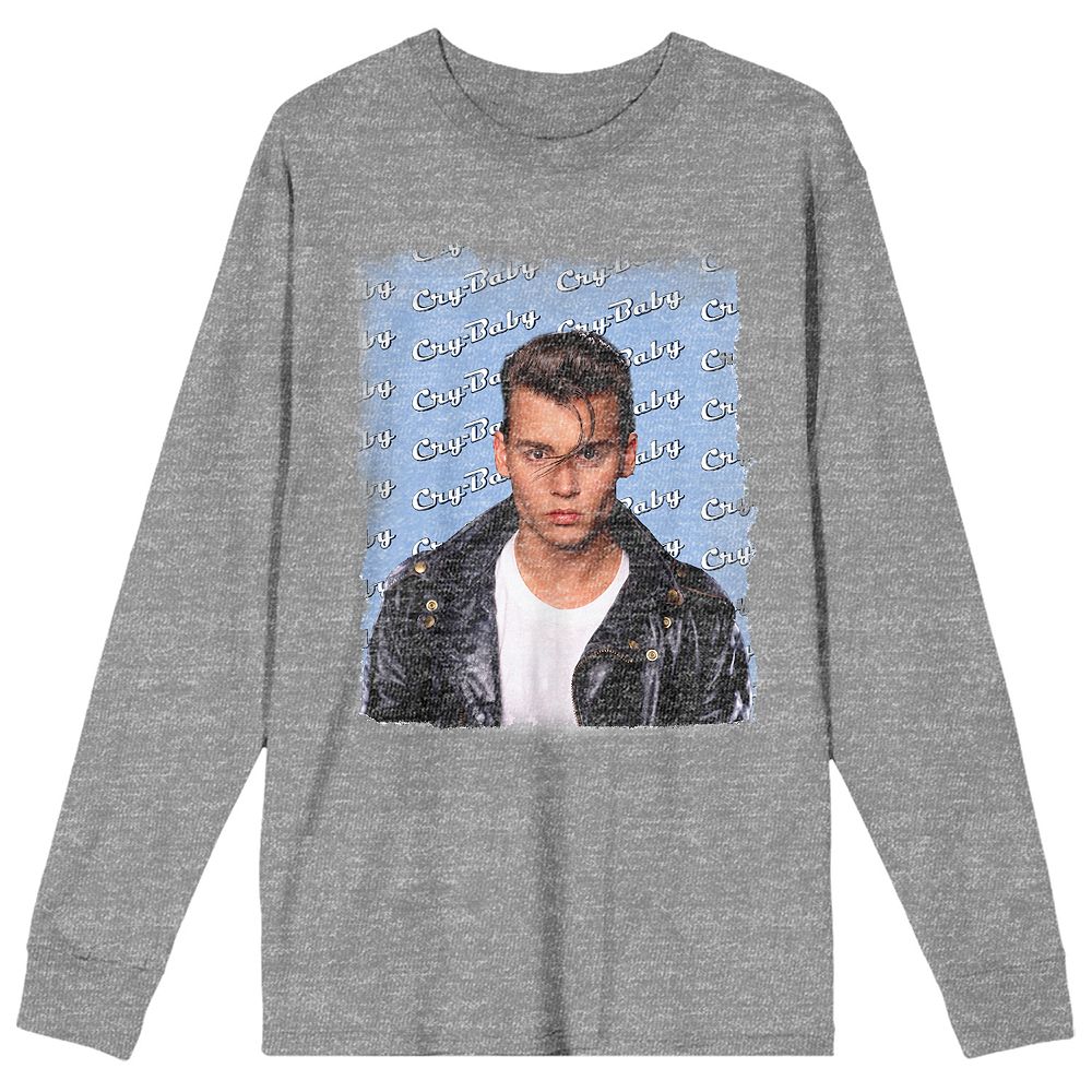 Juniors' Cry-Baby Wade Walker Mug Long Sleeve Graphic Tee